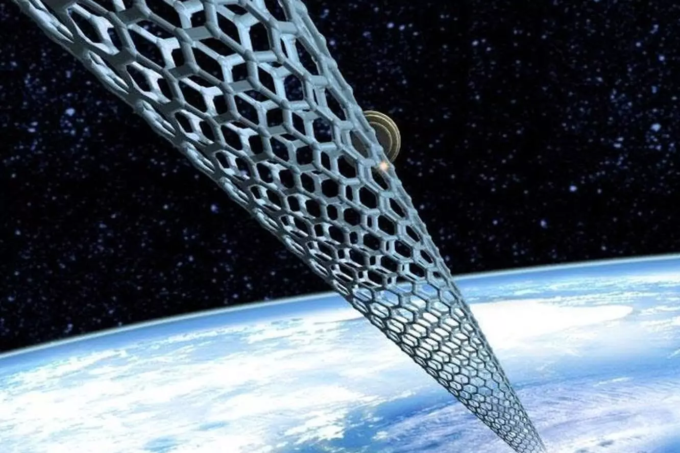 Incredibly strong material for building a space elevator