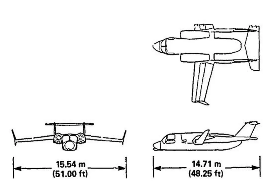 Projeksies en afmetings NA-431