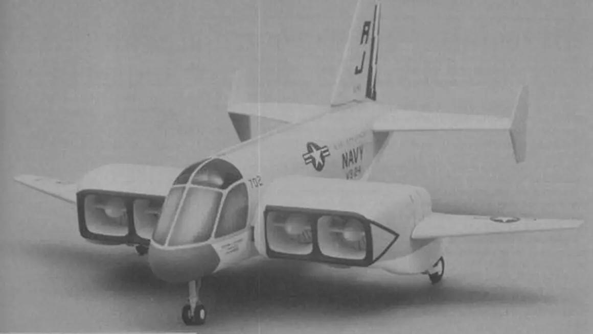 General Dynamics А-311. Використання масивної несучої гондоли викликало ще одну проблему - механізм складання крила був досить складним.