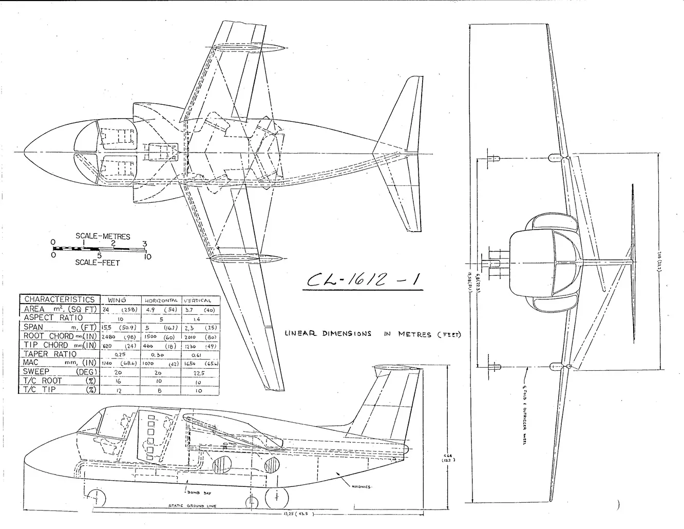 Lockheed CL-1612. Hierdie projek het meer aan die vereistes van die Tipe D-program voldoen as toer A