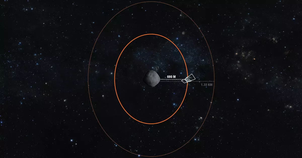 OSIRIS-REx-sonde breekt hoogterecord in baan van asteroïde