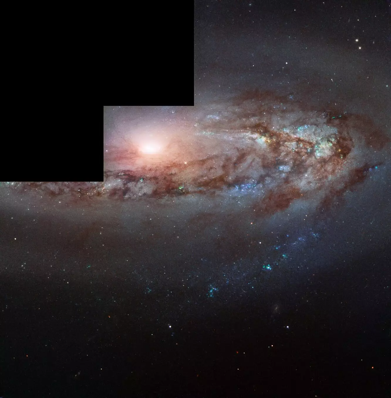 Galaxy ua latalata i le Milky Way: o se ata ofoofogia o Hubble 362781_1