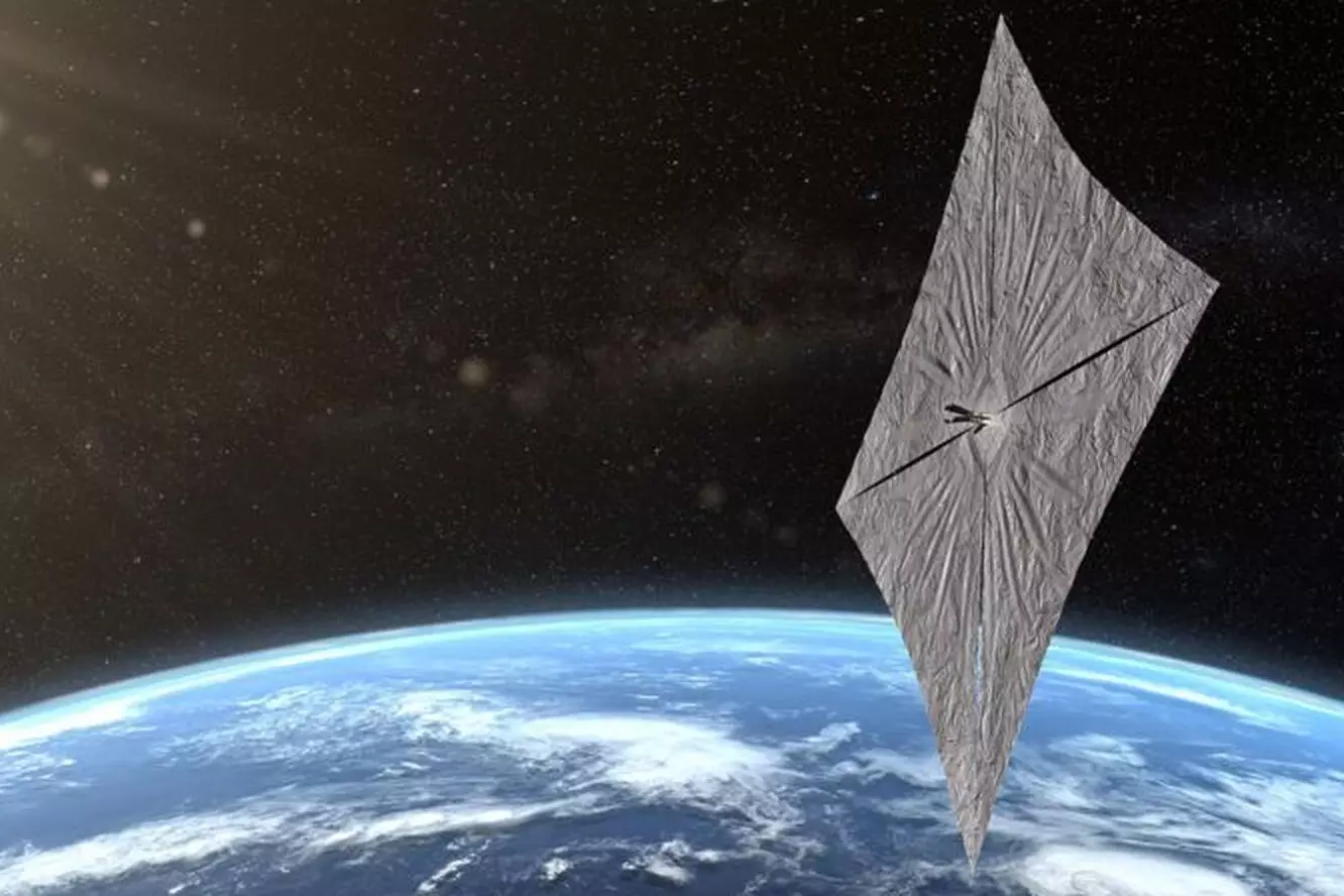 Ang damgo ni Carl Sagan natuman: ang solar sail sa aksyon