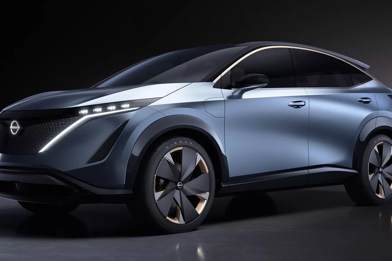 Nissan showed a pre-production electric crossover