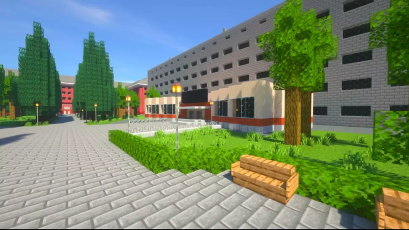 Sinh viên NSTU NETI trượt trường đại học và tạo ra bản sao ảo của nó trong Minecraft 370776_2