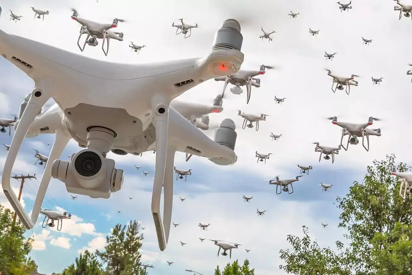 The new system will calculate every drone in the flock