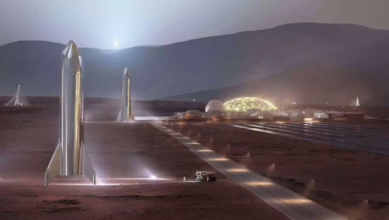 SpaceX op Mars