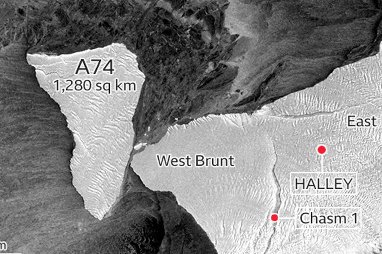 Гигантски айсберг се разби в бреговете на Антарктида