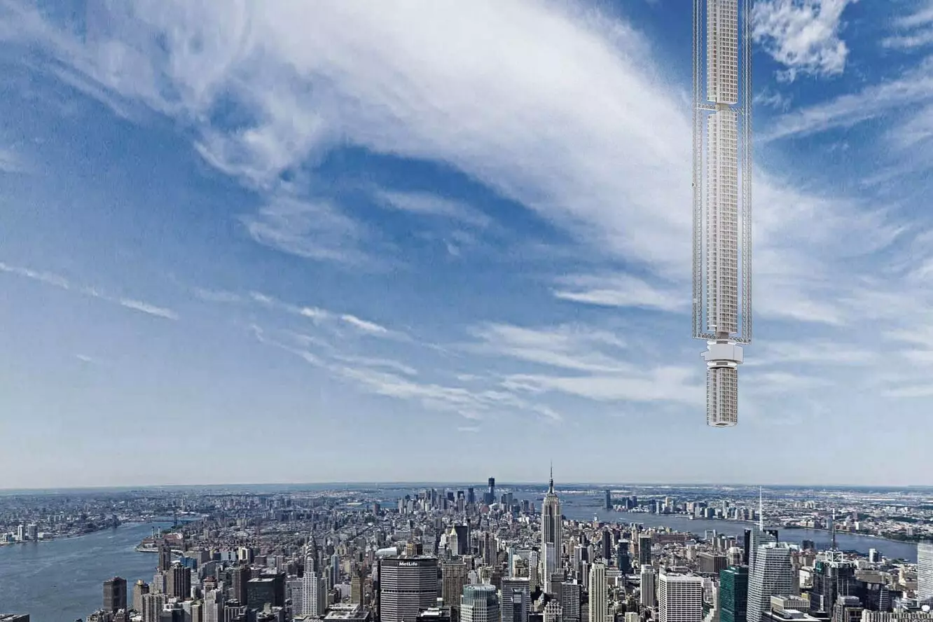 Stolp, ki visi z neba: neverjeten arhitekturni projekt