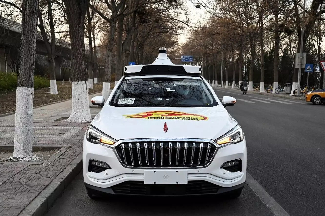 In Beijing, unmanned taxis were allowed to travel around the city. Anyone can order