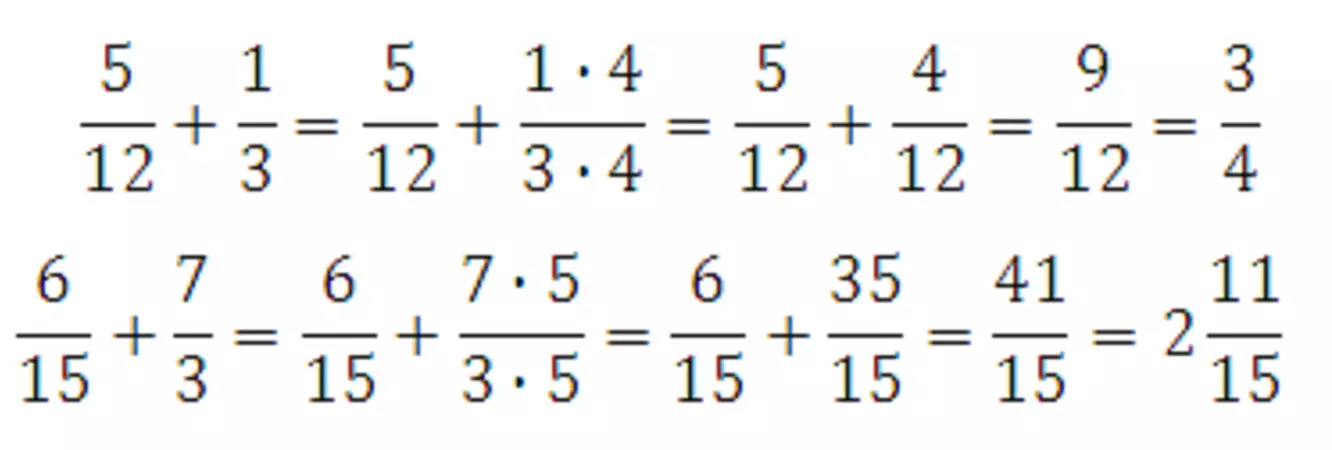 Comment ramener des fractions à un dénominateur commun