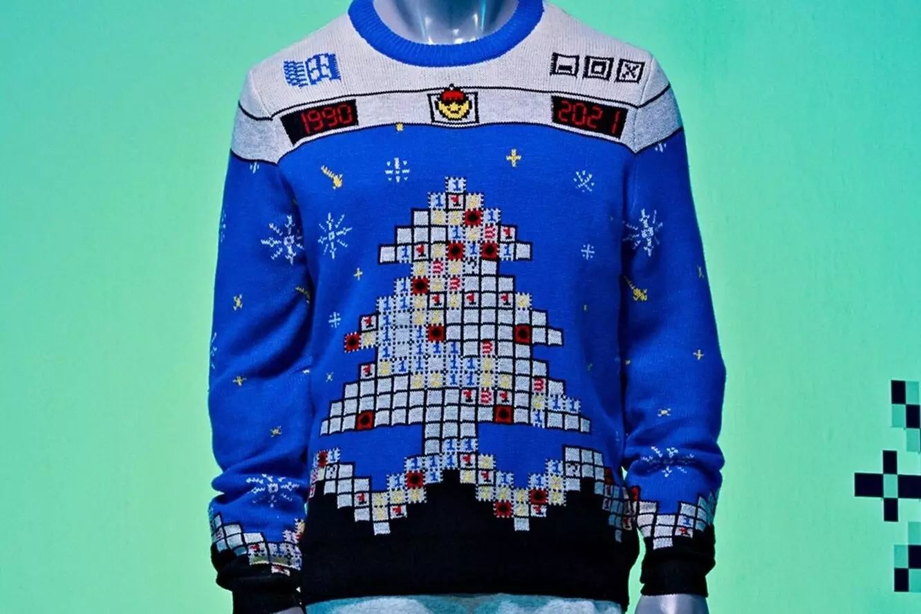Microsoft released a New Year's sweater in honor of the game Minesweeper