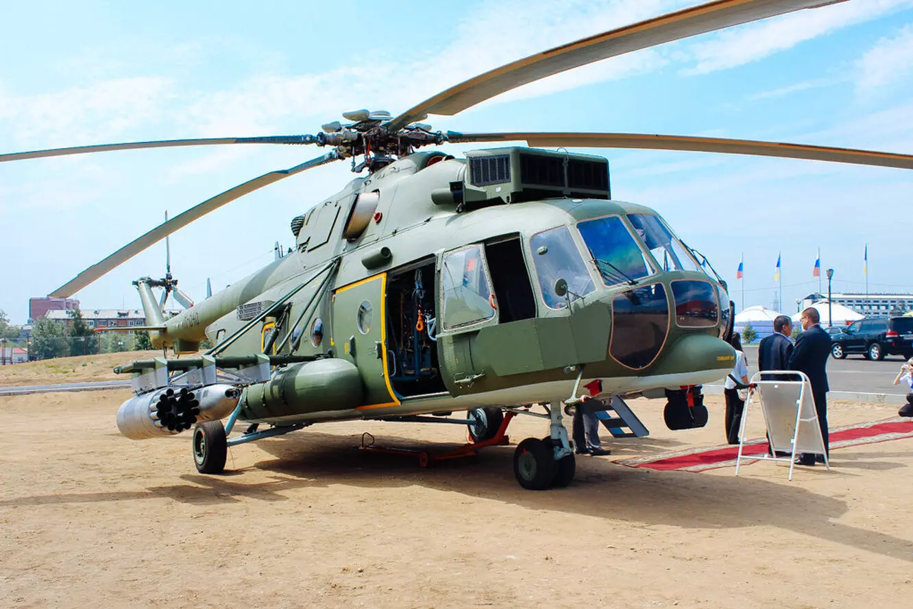 Airborne Fire Support Helikopter Mi-8AMTSh-VN koum an der russescher Arméi