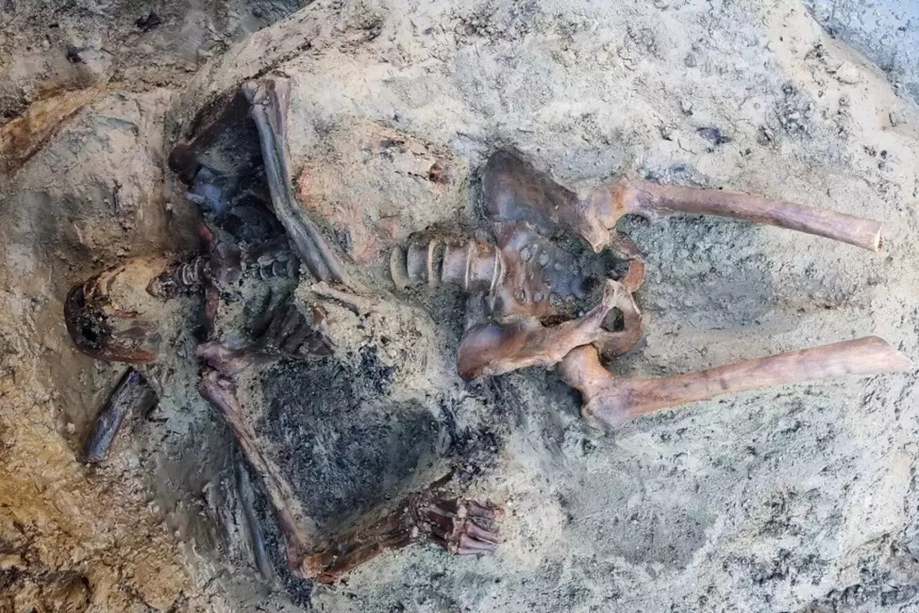 Arkeologer har hittat skelettet av en man som dog i Vesuvius utbrott 392786_1