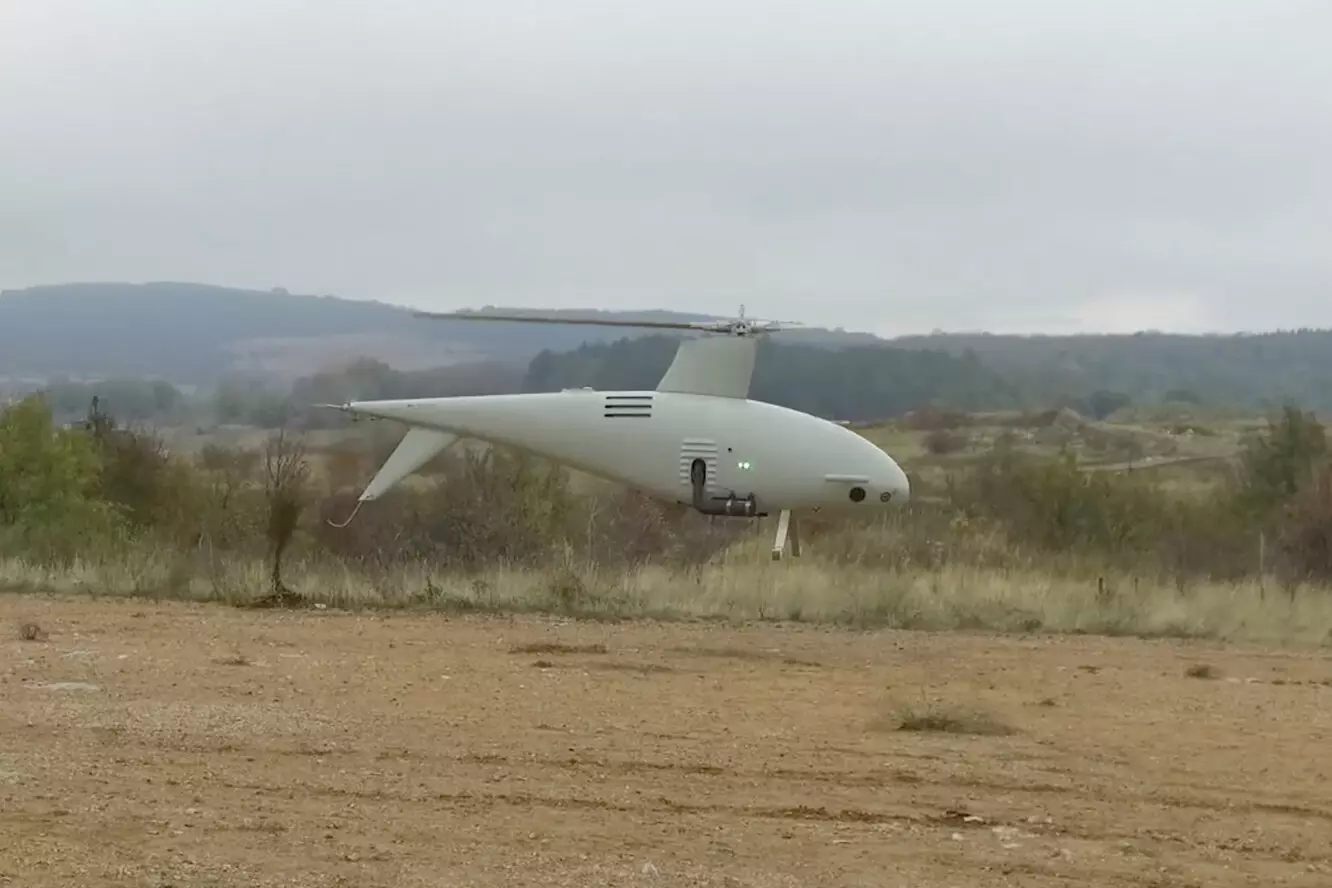 Helicopter dummy target helped test the capabilities of the Orion drone 393140_1