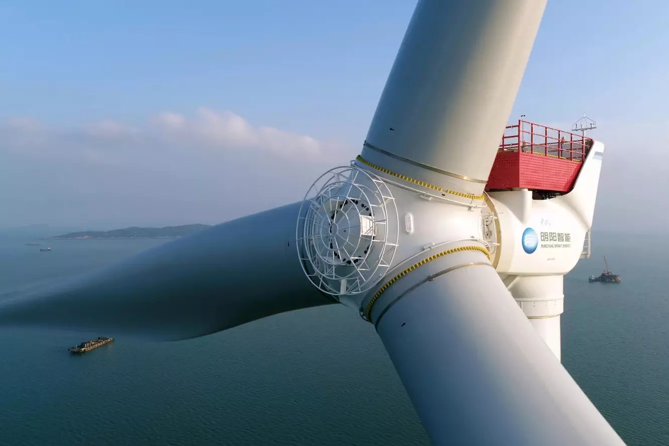 China maakt eerste prototype windturbine met bladen van meer dan 100 meter lang