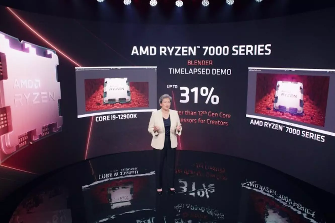 Ny processeur AMD Ryzen 7000 dia 31% haingana kokoa noho ny sainam-pirenena Intel. Fandresena ho an'ny AMD ve izany?