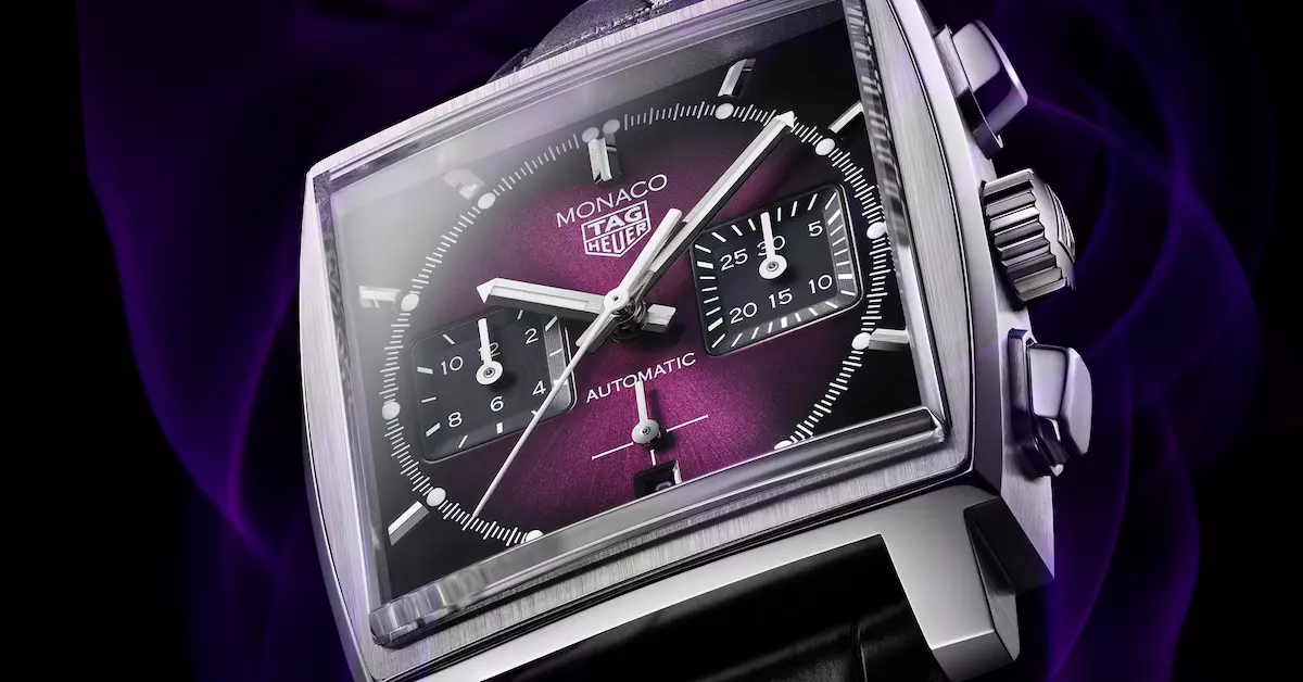 Tag Heuer прадстаўляе Tag Heuer Monaco Purple Dial Limited Edition