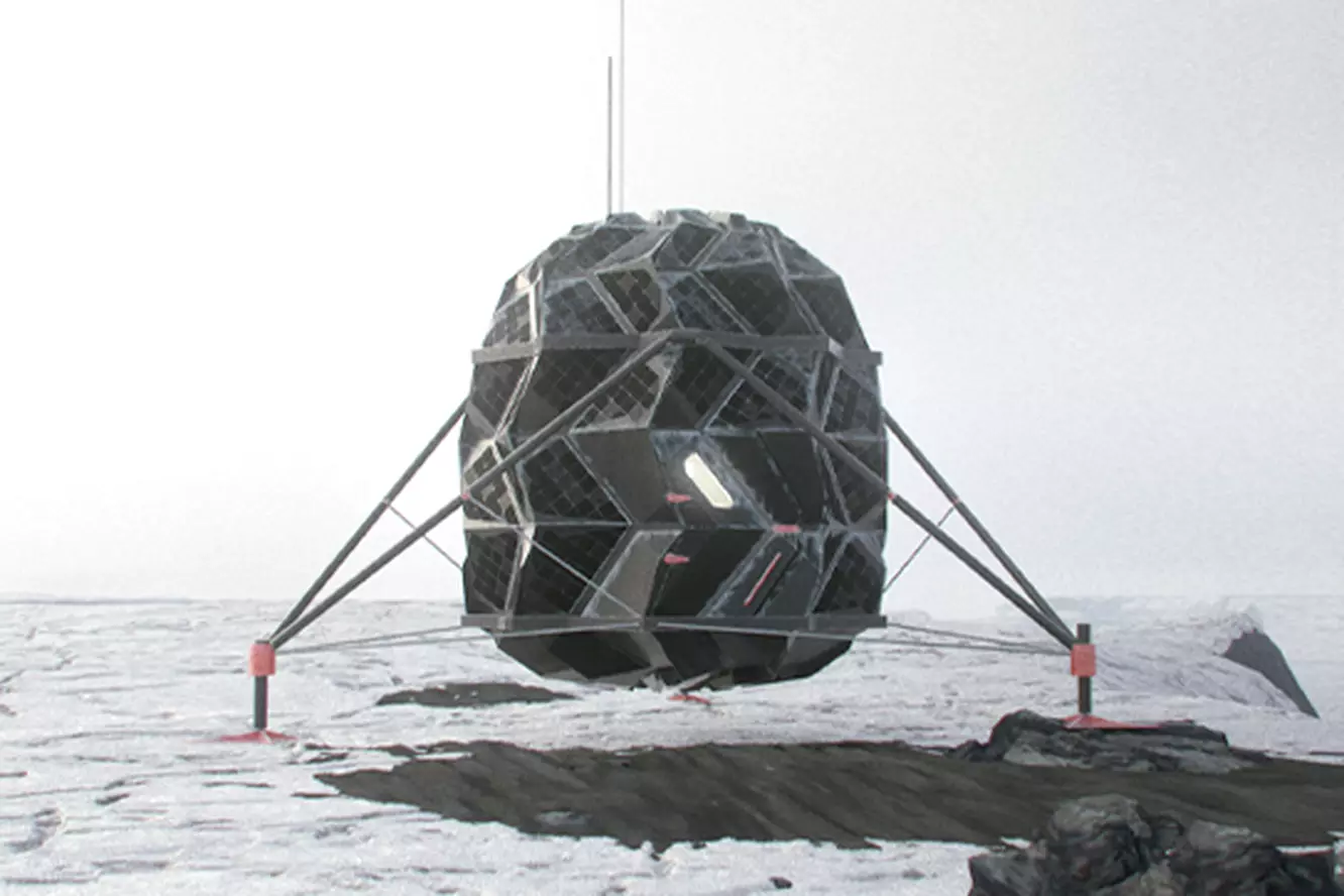 設計師為第一批月球殖民者創造了一個“摺紙避難所”