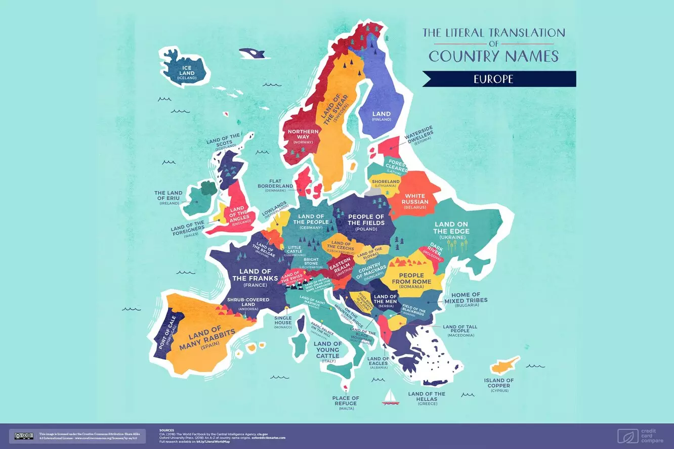 S'ha creat un nou mapa del món amb noms interessants 54184_2