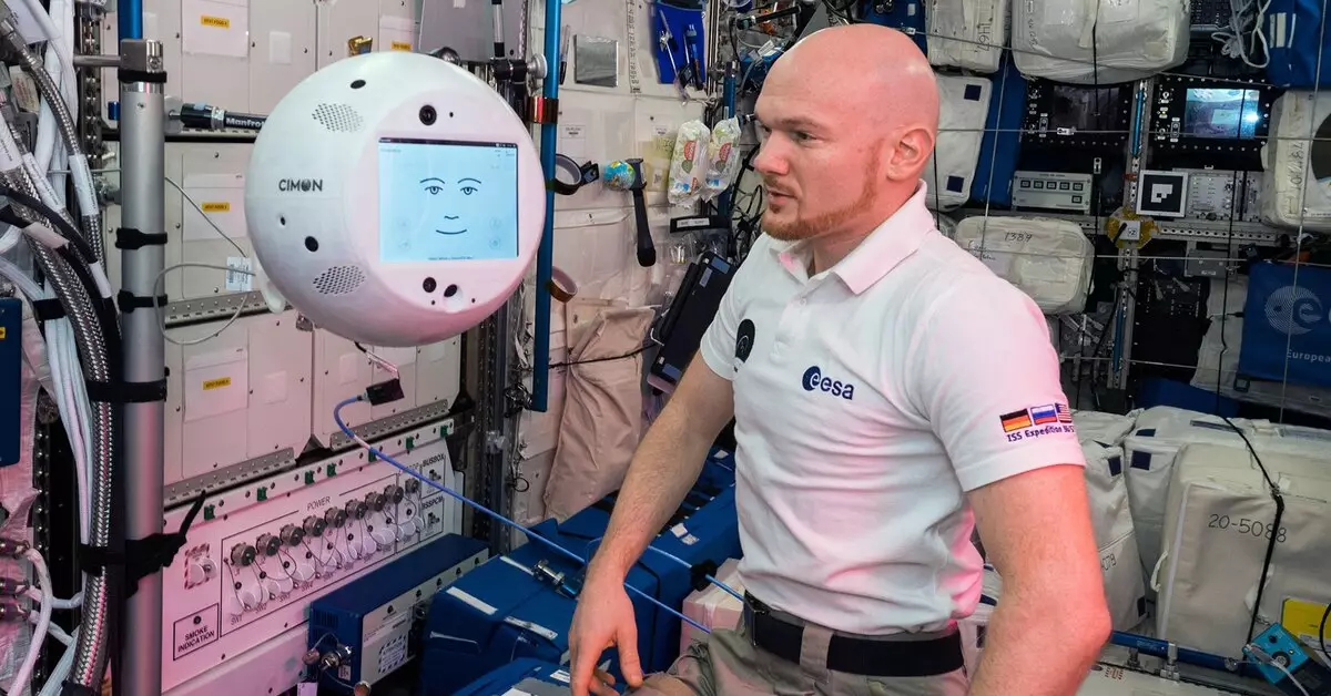 Um astronauta na ISS falou com um robô pela primeira vez